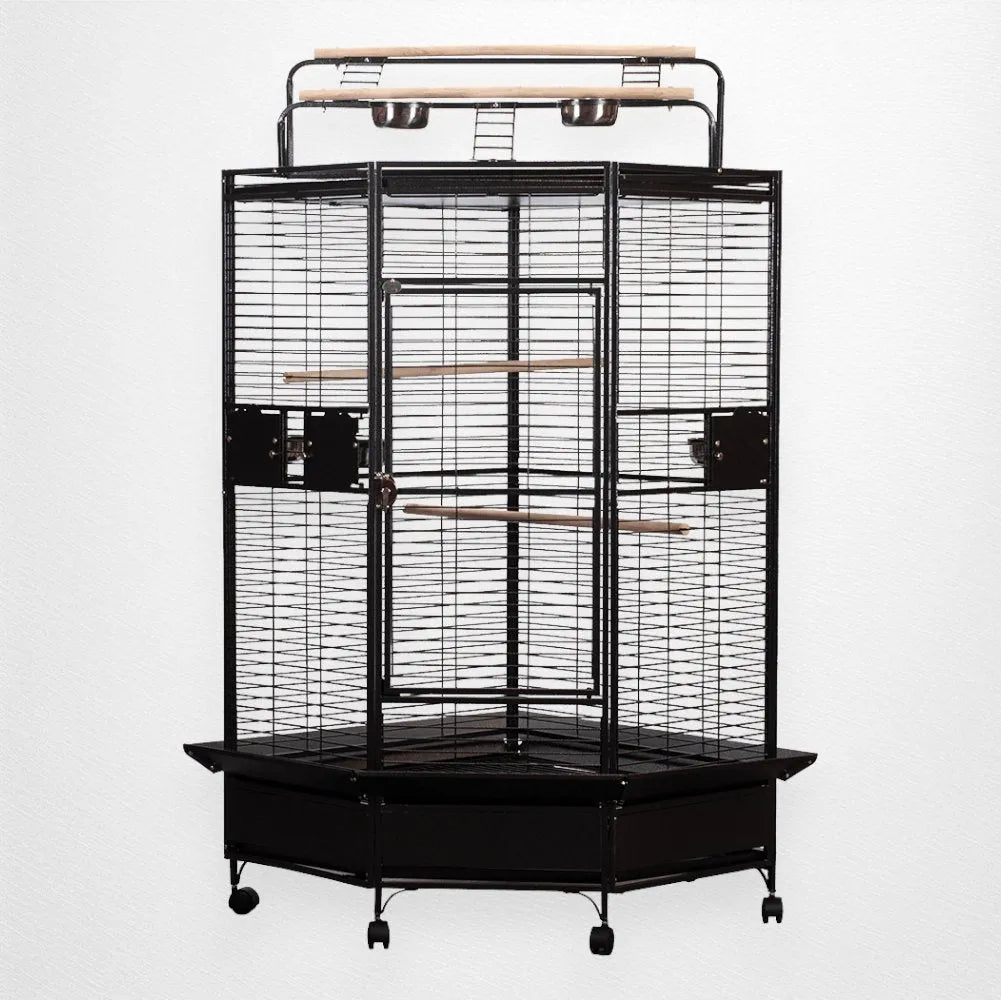 A & E Cage Co - Large Corner Bird Cage w/ Play Top – Quill & Roost