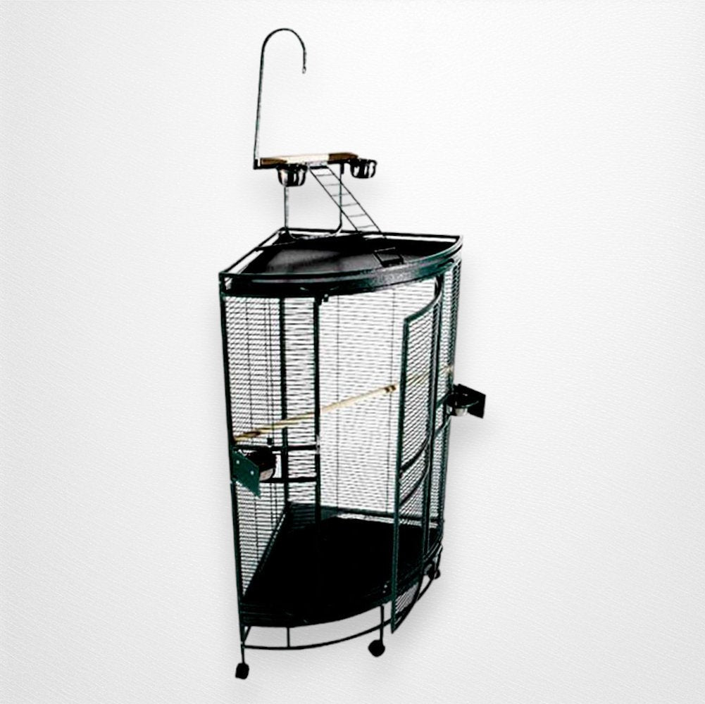 A & E Cage Co - Medium Corner Bird Cage with Play Top — Quill & Roost